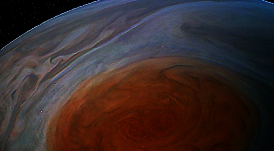 Aí estão as primeiras imagens da Grande Mancha Vermelha de Júpiter ...